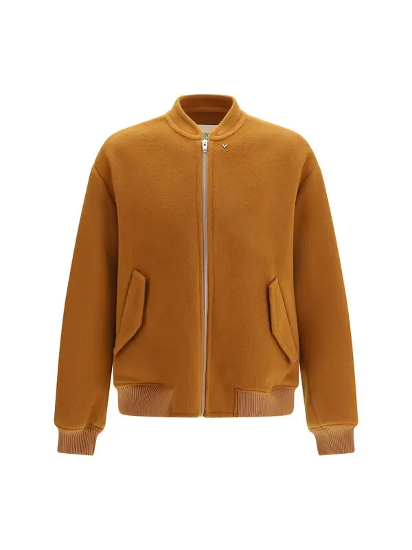 Valentino Garavani Virgin Wool And Cashmere Jacket - Brown