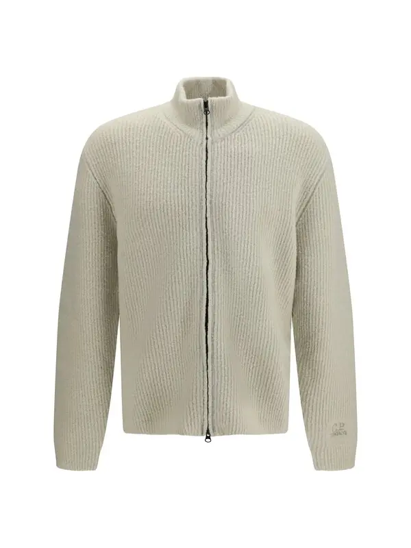 C.P. COMPANY Felted Bouclé Yarn Cardigan
