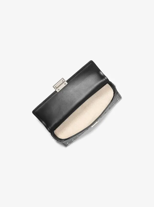 Michael Kors Ludlow Small Studded Leather Convertible Pochette In By