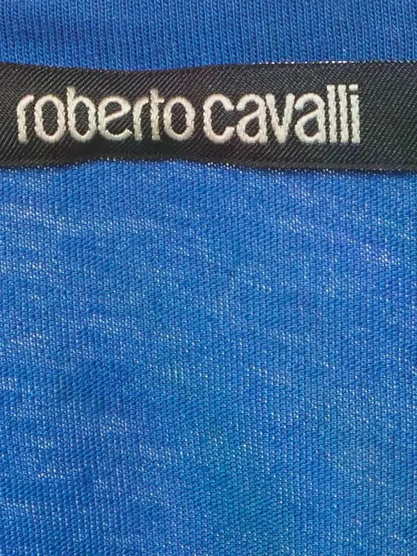 Roberto Cavalli Snake Logo-print T-shirt
