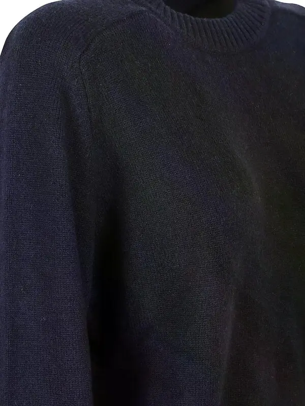 Loulou De Saison Ribbed-trim Crew-neck Sweater - Blue