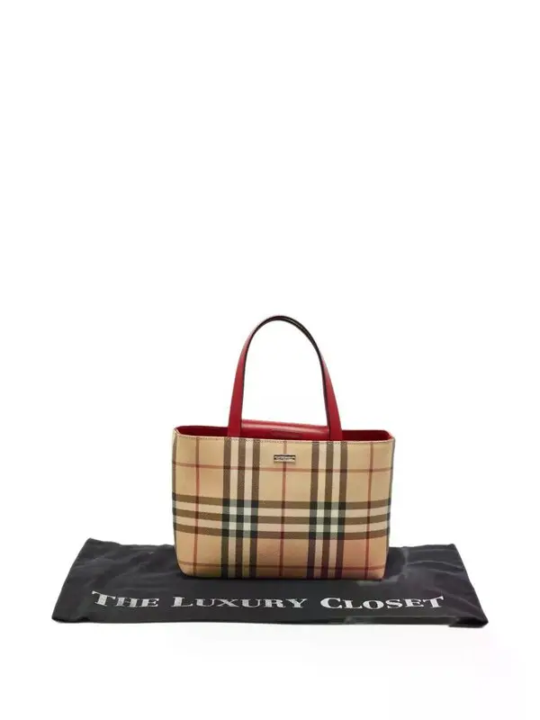 Burberry Small Vintage Check Tote Bag