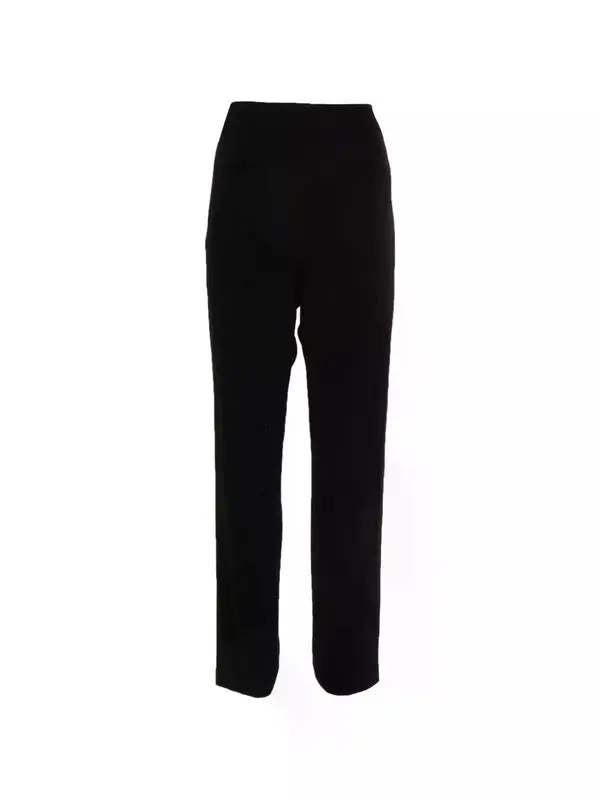 Tibi Stretch Crepe Trousers - Black
