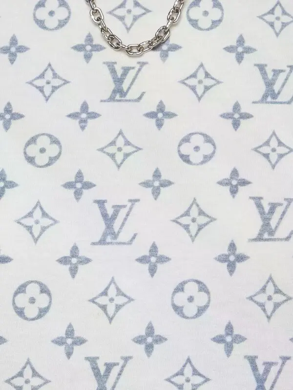 LOUIS VUITTON Monogram Chain-detail T-shirt