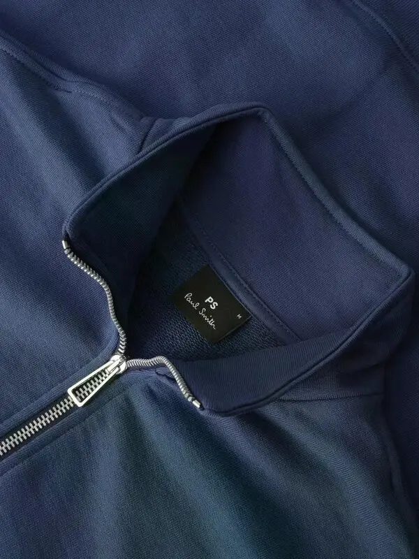 Paul Smith Zebra-patch Half-zip Sweatshirt