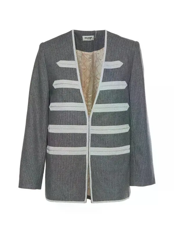 Zadig&Voltaire Ville Military-style Braiding Jacket - Grey