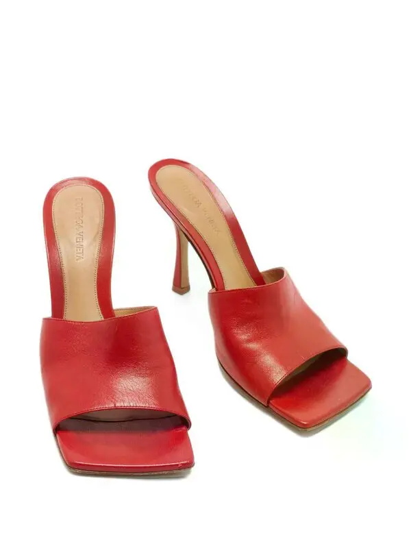 Bottega Veneta Stretch Square-toe Heeled Sandals