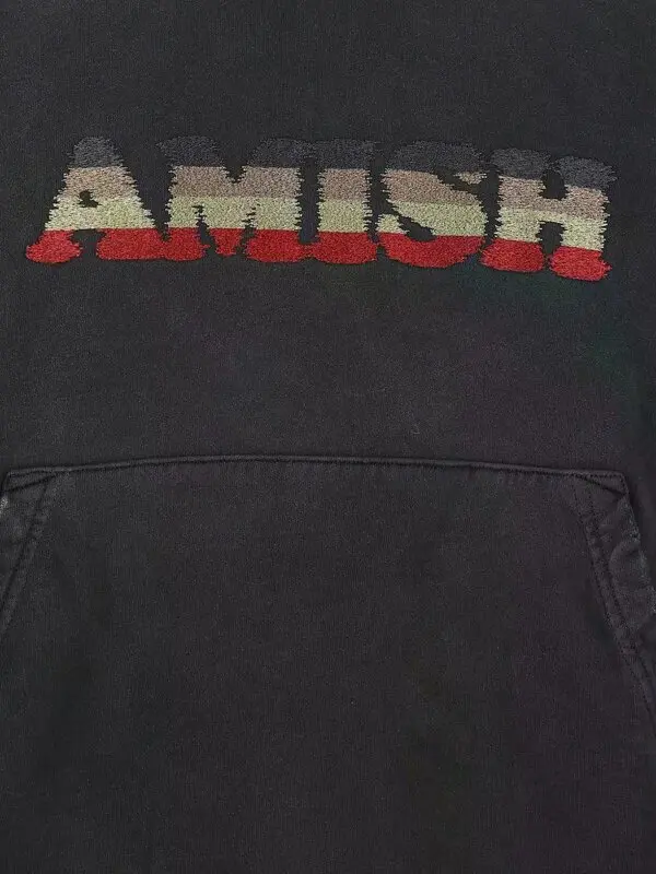 AMISH SUPPLIES Logo-embroidered Sun Fade Hoodie
