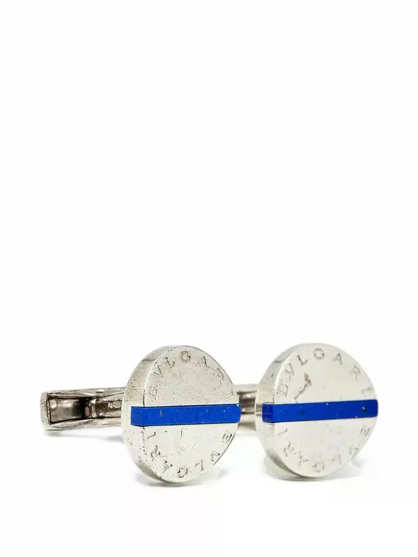 BVLGARI Engraved-logo Cufflinks