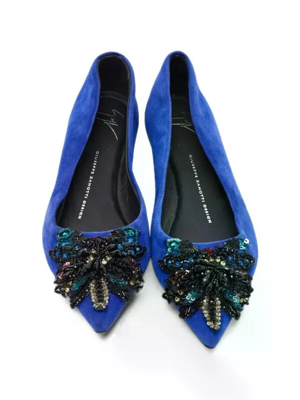 GIUSEPPE ZANOTTI Embellished Ballet Flats