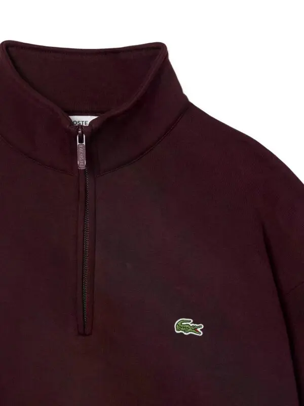 Lacoste Fleece Zip-neck Sweatshirt