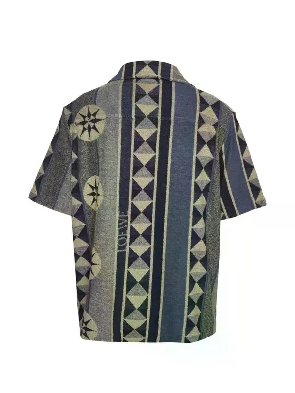 Loewe X Paula's Ibiza Geometric-pattern Bowling Shirt