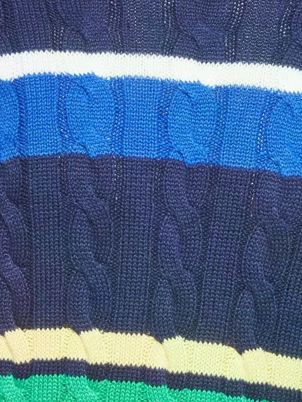 Polo Ralph Lauren Striped Cable-knit Sweater