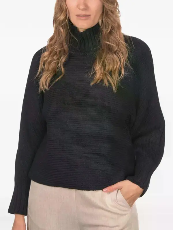 GRAN SASSO Ribbed-knit Roll-neck Sweater