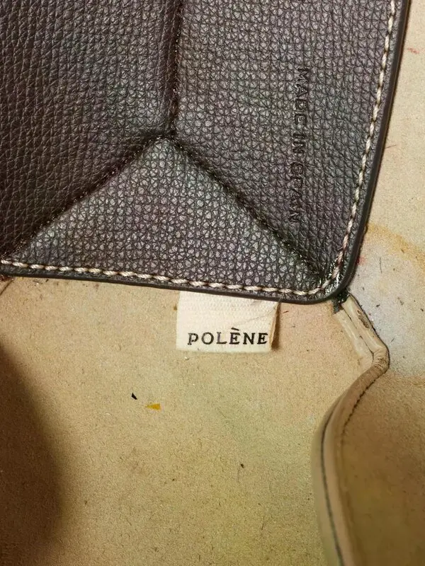 Polene Large Cyme Leather Tote Bag