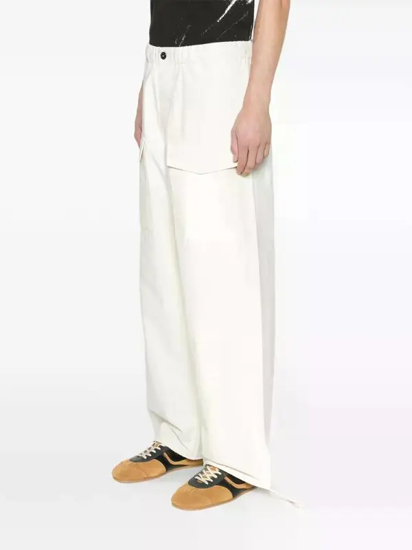 JW Anderson Parachute Track Pants In Ivory