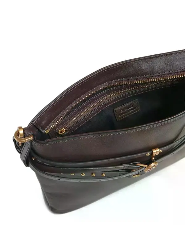 Pinko Studded Buckled Shoulder Bag