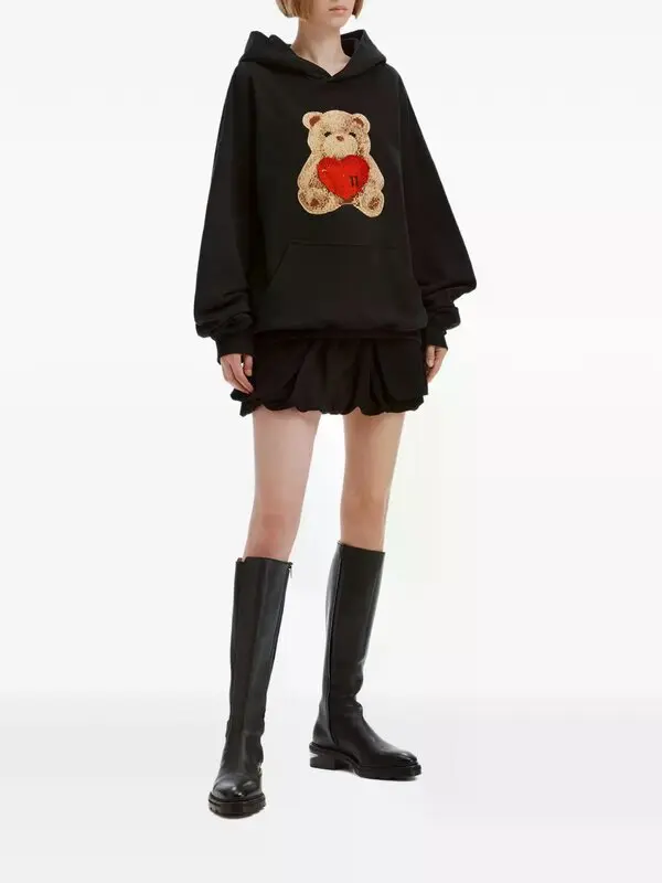 We11Done Heart Teddy Hoodie