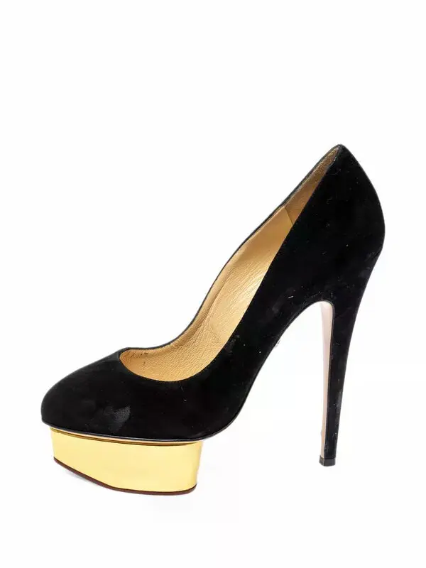 CHARLOTTE OLYMPIA Dolly Heeled Pumps - Black