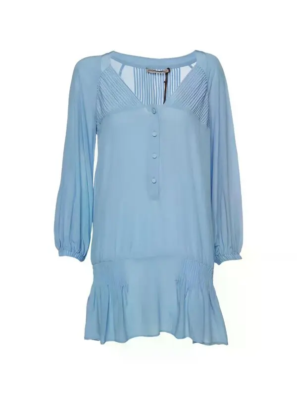 Ermanno Scervino Pintuck Detail Tunic Mini Dress