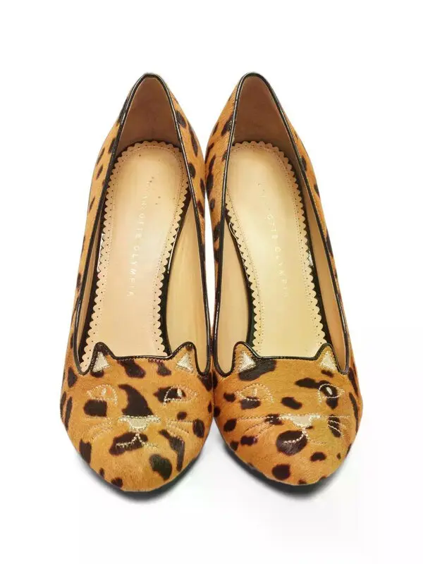CHARLOTTE OLYMPIA Kitty Hyena-print Pumps