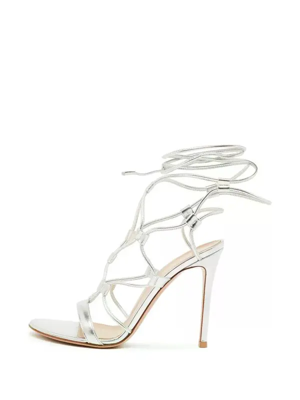 GIANVITO ROSSI Giza Ankle-tie Sandals