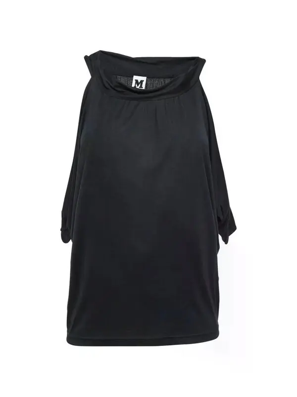Missoni Draped Cold-shoulder Blouse - Black