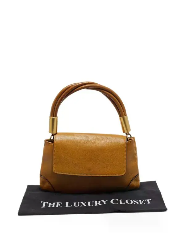 Gucci Flap Leather Tote Bag