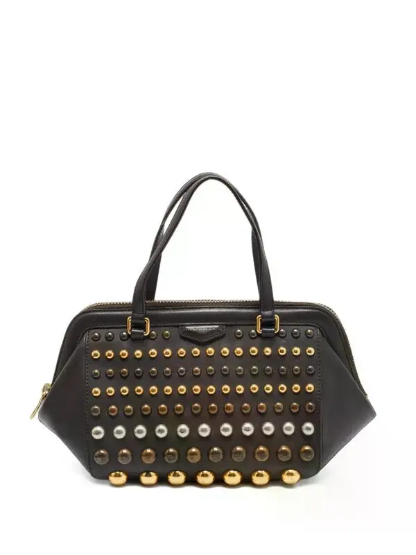 Marc Jacobs Studded Thunderdome Satchel Bag - Brown