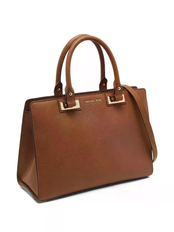 Michael Kors Large Quinn Leather Satchel Bag
