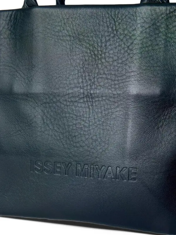 Issey Miyake Twisted-handle Embossed-logo Tote Bag