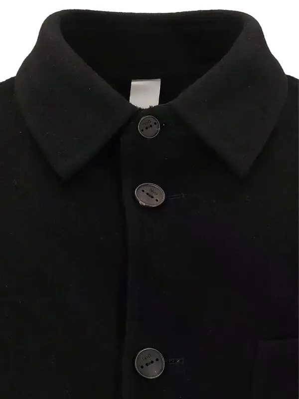 HEVO Bari Button-up Wool Overshirt