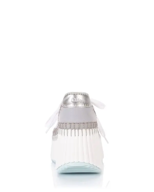Chloé Nama Leather Platform Sneakers