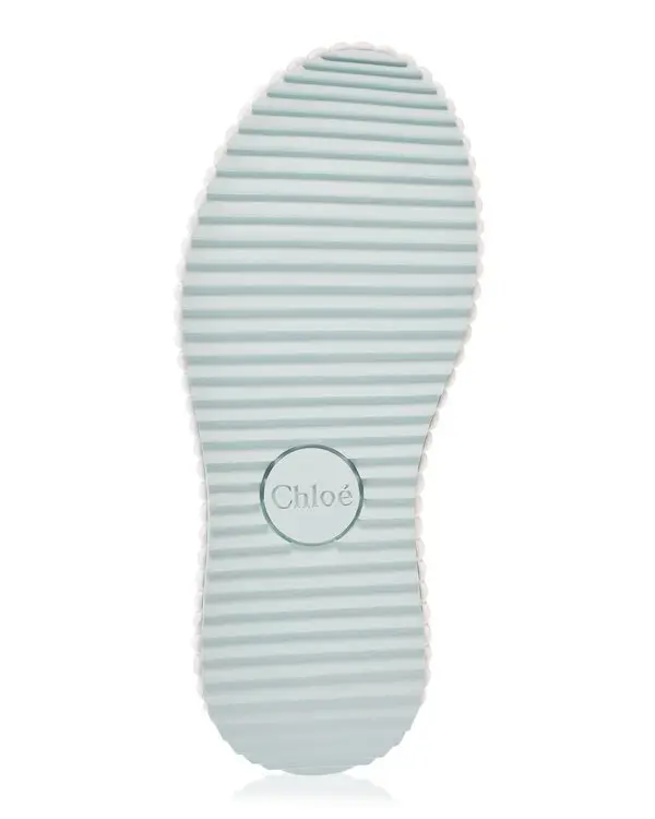 Chloé Nama Leather Platform Sneakers