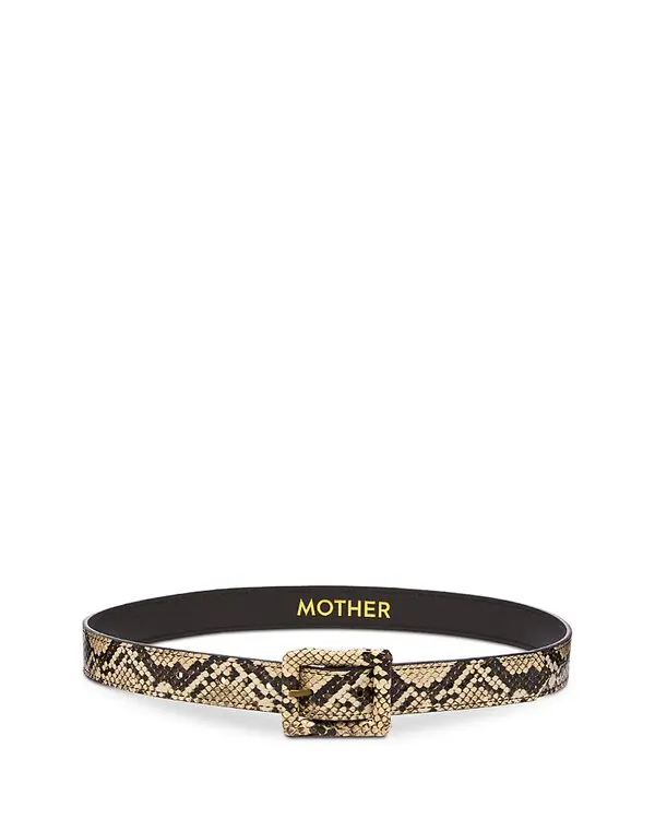 MOTHER The Constrictor Faux Leather Belt - Constructor