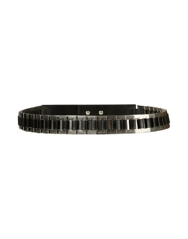 Alberta Ferretti Belt Size Leather, Metal