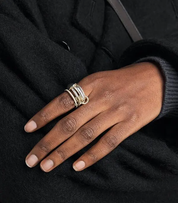 SPINELLI KILCOLLIN Sterling Yellow Gold And Diamond Aries Ring