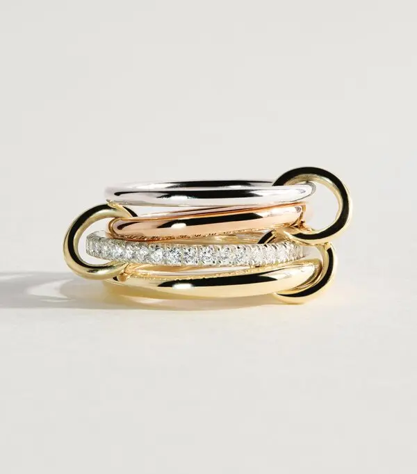 SPINELLI KILCOLLIN Sterling Mixed Gold And Diamond Cancer Ring - Silver