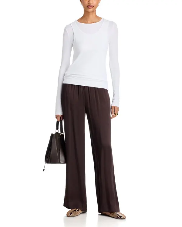 Majestic Filatures Soft Touch Rib Double Layer Long Sleeve Tee