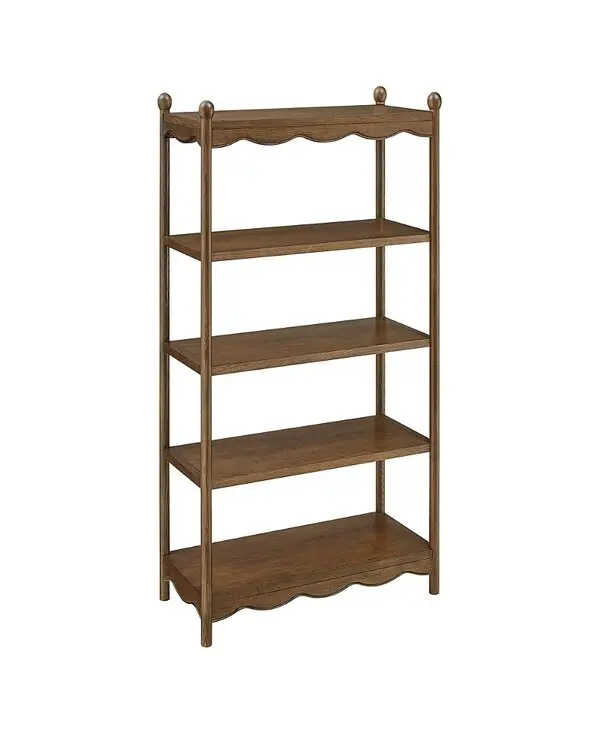 MODWAY Darcy 4-tier Open Bookcase - Walnut