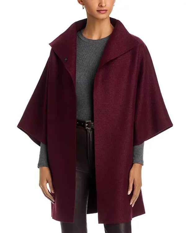 Harris Wharf London Kimono Mantle Jacket - Cinabre