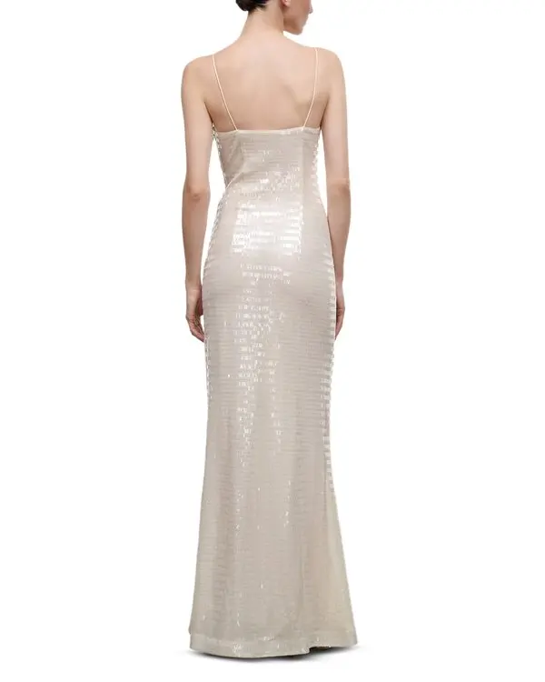 Staud Azzurra Sequin Maxi Dress