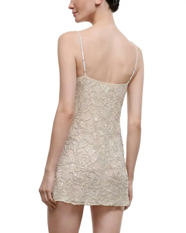 Staud St Clair Embellished Mini Dress