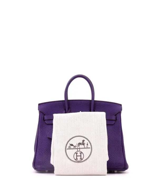 Hermès Birkin 25 Handbag Purple Togo With Palladium Hardware
