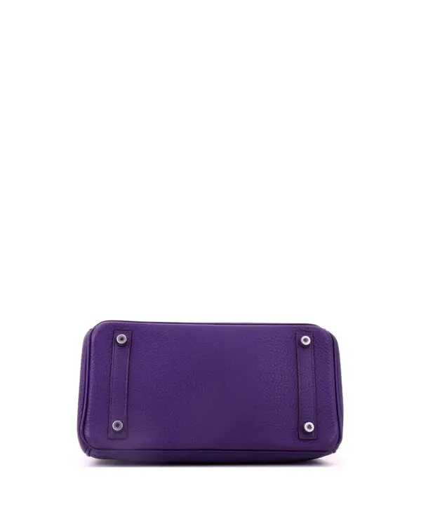 Hermès Birkin 25 Handbag Purple Togo With Palladium Hardware