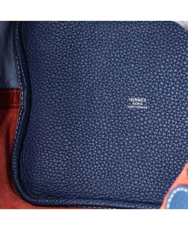 Hermès Mm Picotin Lock Bag Bicolor Clemence