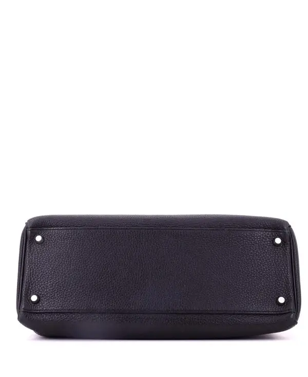Hermès Kelly 35 Handbag Black Togo With Palladium Hardware