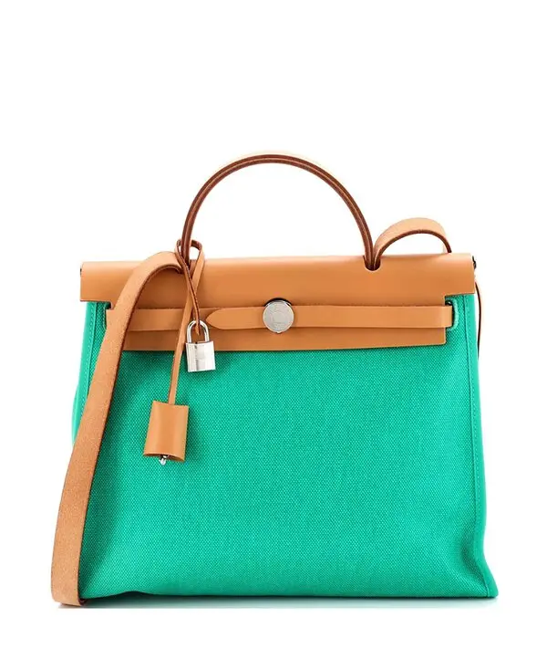Hermès 31 Herbag Zip Berline Vache Canvas And Leather