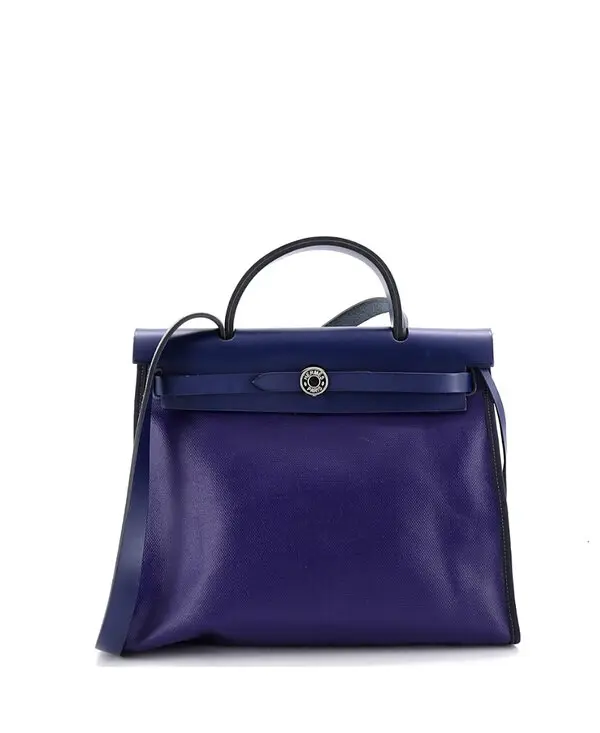 Hermès 31 Herbag Zip Berline Vache Canvas And Leather