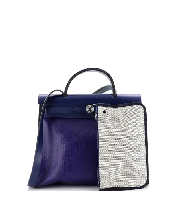 Hermès 31 Herbag Zip Berline Vache Canvas And Leather